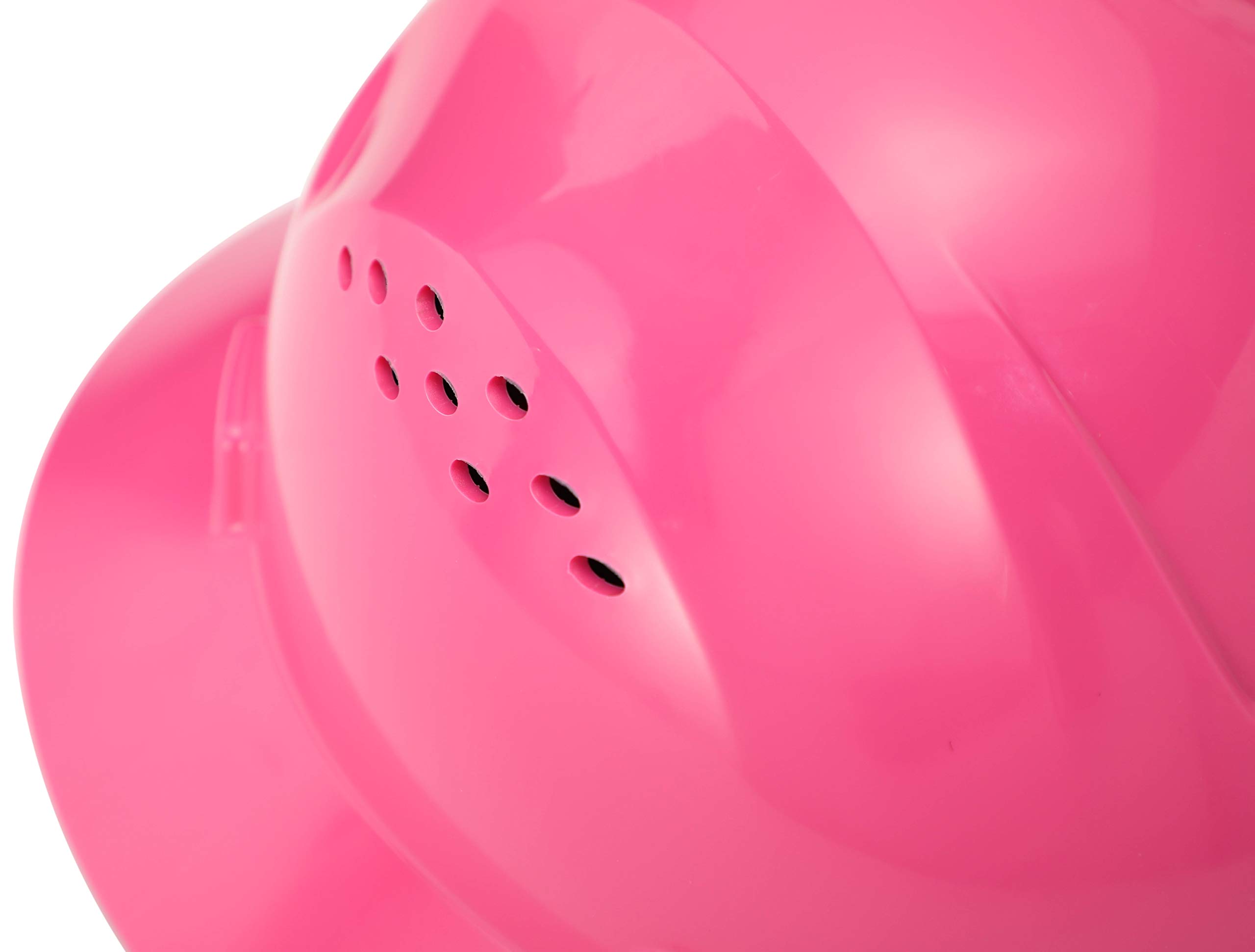 Noa Store HDPE Pink Full Brim Hard Hat with Fas-trac Suspension