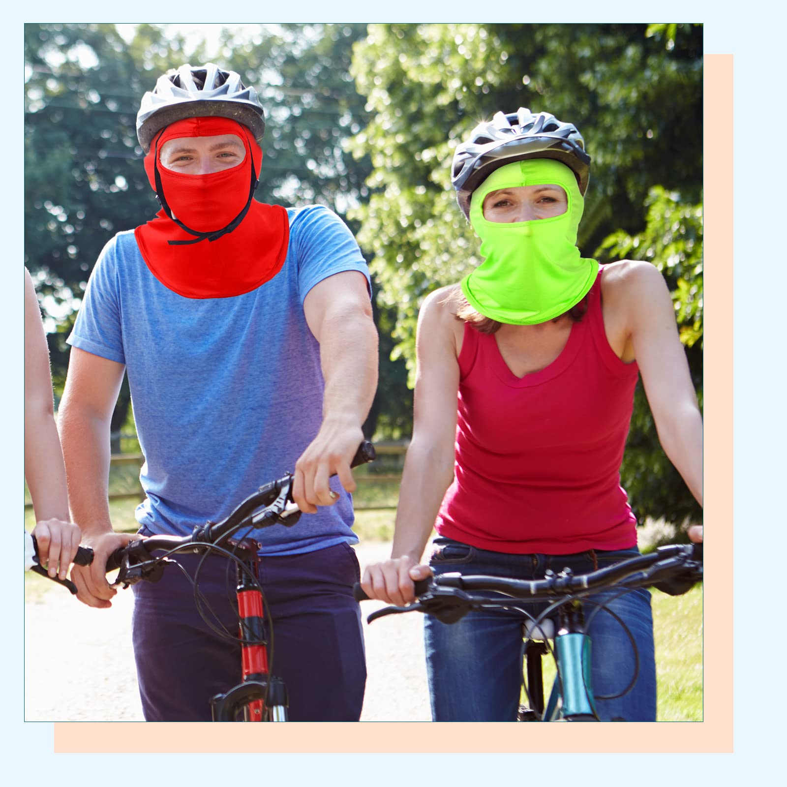 60 Pcs Balaclava Face Masks Men Full Face Cover Balaclava Mask PasamontaƱas Ski Mask Winter Mask for Men Women (Bright Colors)