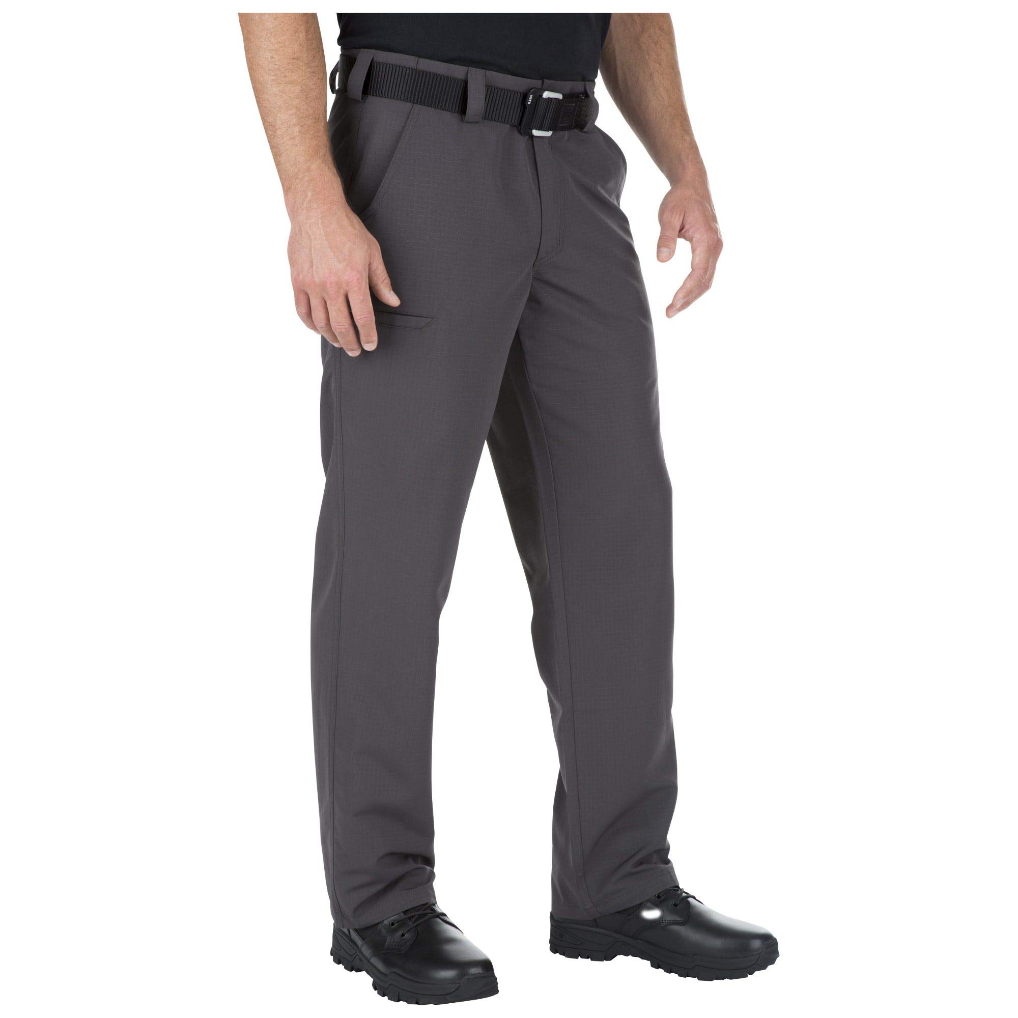 5.11 Tactical Fast-Tac Men's Urban Cargo Pants, Lightweight, Water Resistant Work Pants, Style 74461, Charcoal, 42W x 30L