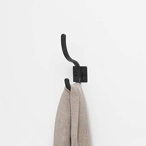Spectrum Diversified Richmond Hook & Coat Hanger for Mudroom & Closet, Mounted Entryway Storage, Wall Hook for Kitchen & Bathroom