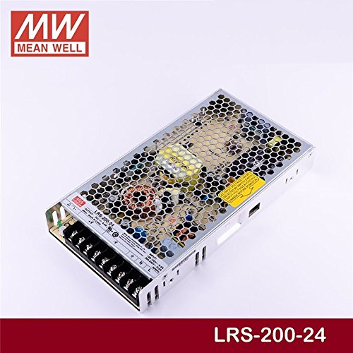 Enclosed Type 211.2W 24V 8.8A LRS-200-24 Meanwell AC-DC Single Output LRS-200 Series MEAN WELL Switching Power Supply