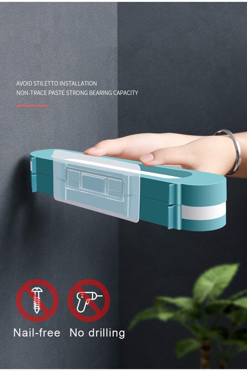 ALINZO Foldable Shoes Rack Towel Rack Bathroom Wall Mounted Shoe Storage Rack No Punching Space-Saving Design, Easy to Assemble