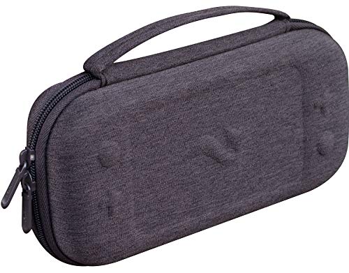 ButterFox Slim Compact Carrying Case for Nintendo Switch Lite with 19 Game and 2 Micro SD Card Holders, Storage for Switch Lite Accessories (Premium Gray)