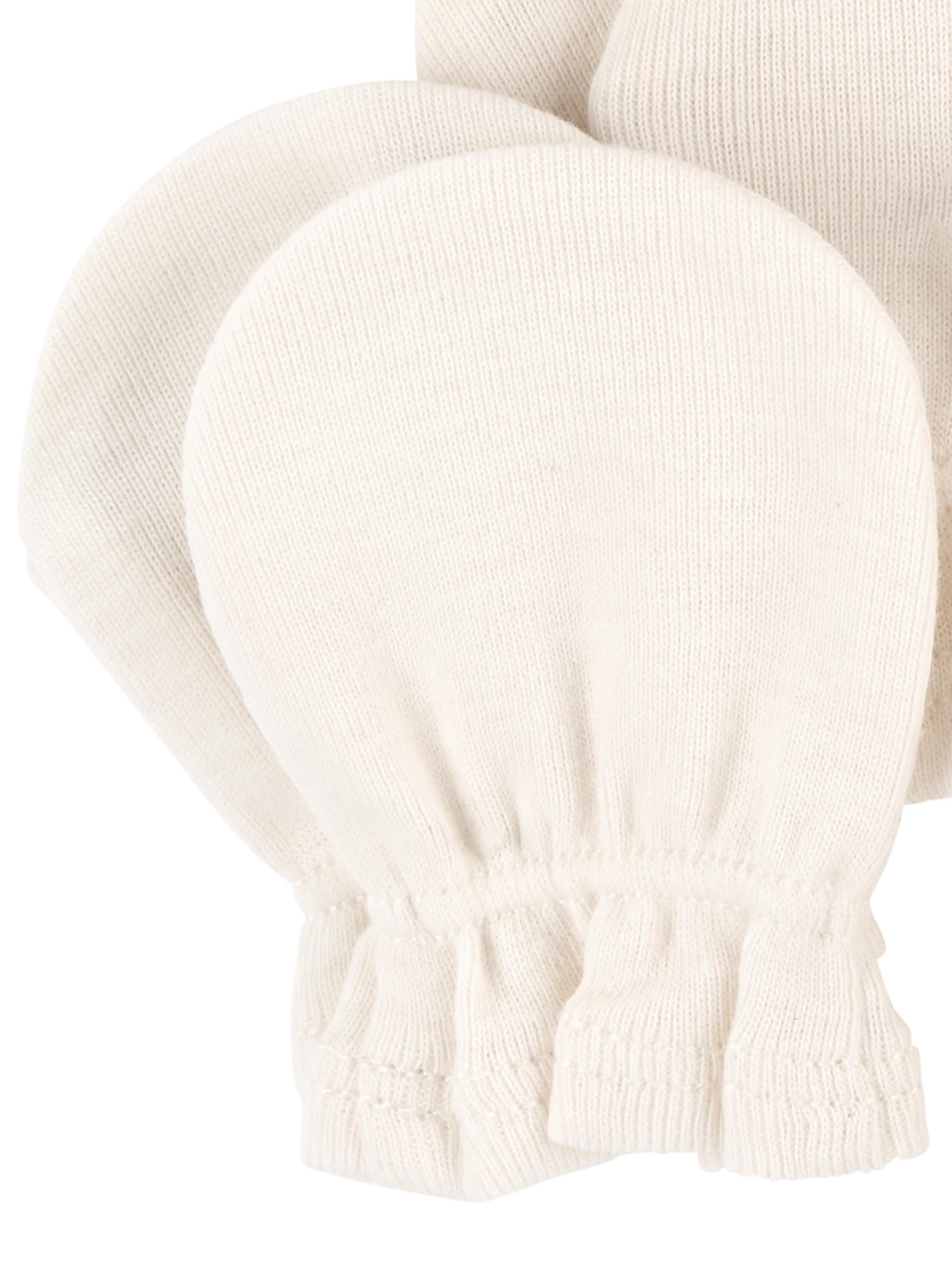 Simple Joys by Carter's Unisex Babies' Baby Mittens, Pack of 6, Cream Heather, 0-3 Months