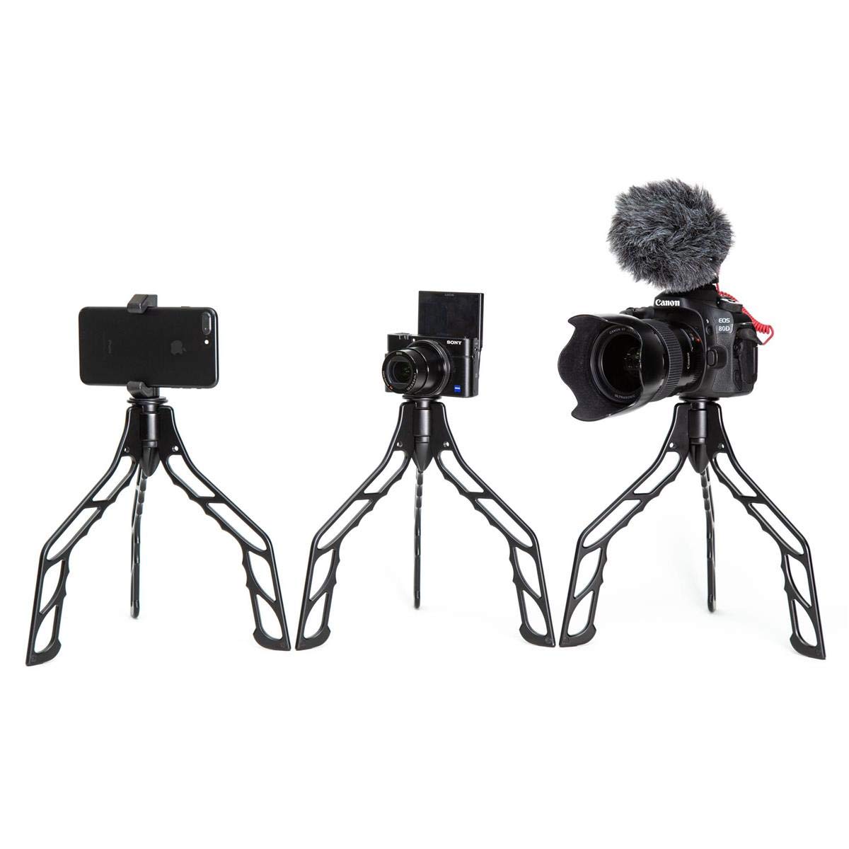 SwitchPod DSLR Tripod for Smart Phone Camera Stand Holder for iPhone, Android, Aluminum, Lightweight, Indestructible, Great for Selfies, Vlogging, Photography Switch Pod