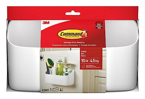 Command Large Organizing Caddy, Organize Damage-Free, Heavyweight Hanging up to 10lbs