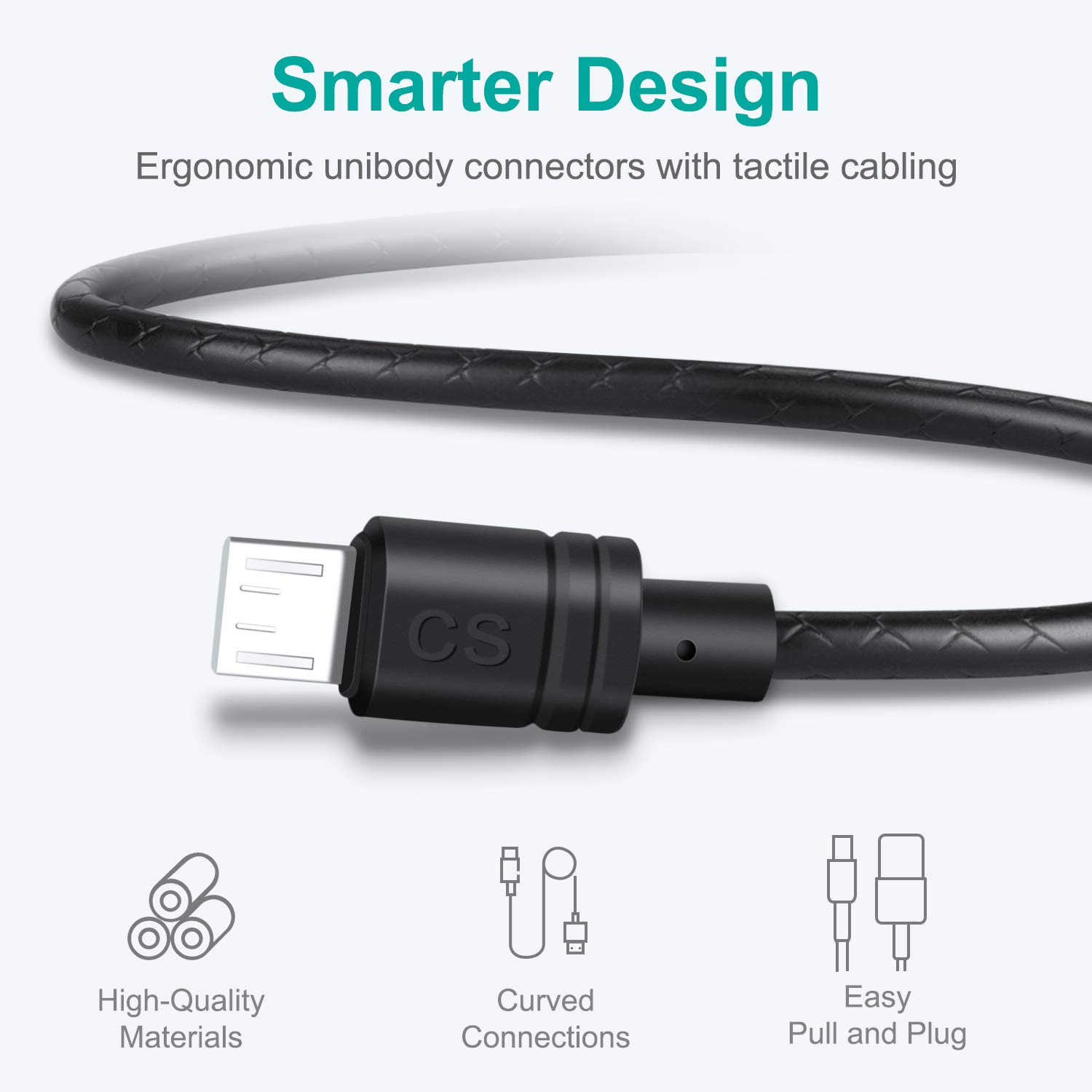 3ft Android Charger Cable, CyvenSmart 5-Pack 3 foot Micro USB Cable Cord Fast Charging Phone Charger for Samsung Galaxy J3 J7 S6 S7 Edge, Tablet, LG stylo 2/3 LG G3 G4 K30 K20 Plus, Kindle Fire 7 8 10