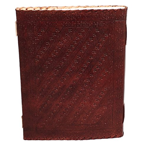 Leather Journal Book Seven Chakra Medieval Stone Embossed Handmade Book of Shadows Notebook Office Diary College Book Poetry Book Sketch Book 10 x 13 Inches