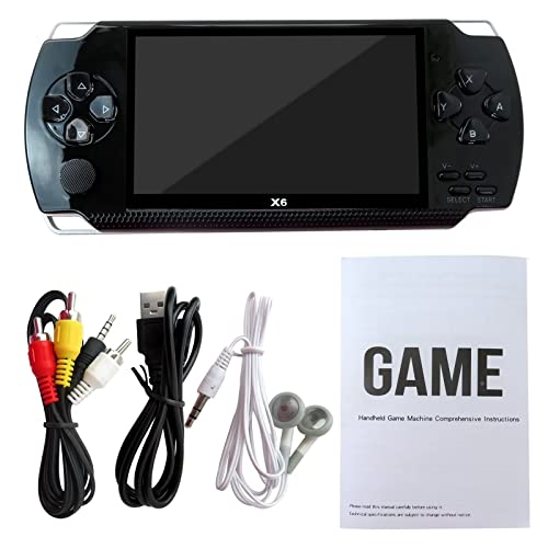 4.3'' Retro Portable Mini Handheld Video Game Console 8GB 128-Bit LCD Kids Color Game Player Built-in 10000 Games(Black), US Ship