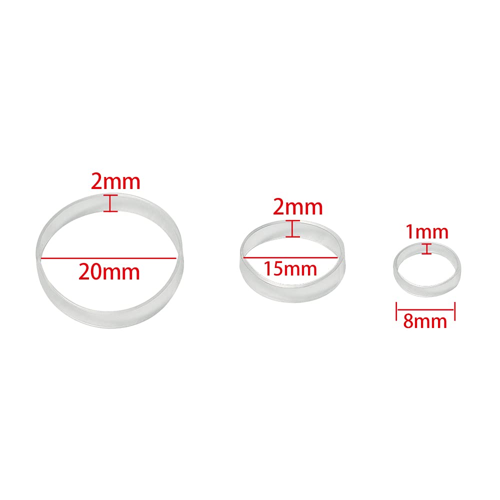 Minihope Mini Rubber Bands Soft Elastic Bands Clear Polyband Elastics 1000 Count for Women Kids Braids Hair Clear - Fine Hair Pain-Free