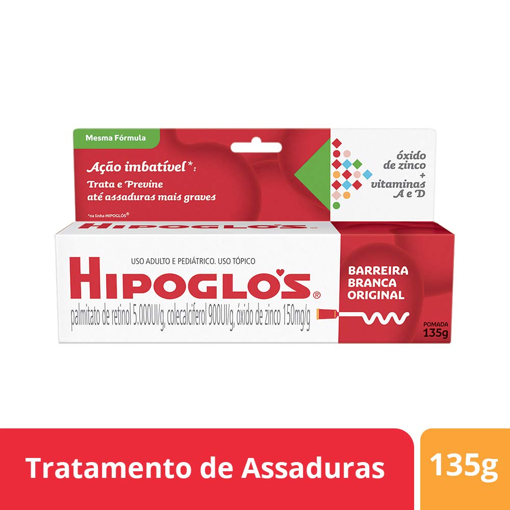 Hipoglos 4.7 Oz (135g) Baby Diaper Rash Cream and Dry Skin Protectant