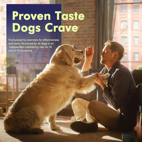 AHALEA Mobility Bites Dog Joint Supplement - Hip and Joint Chews for Dogs - Pet Products with Glucosamine, Chondroitin, & MSM + Vitamins C and E for Dog Joint Relief 60 ct