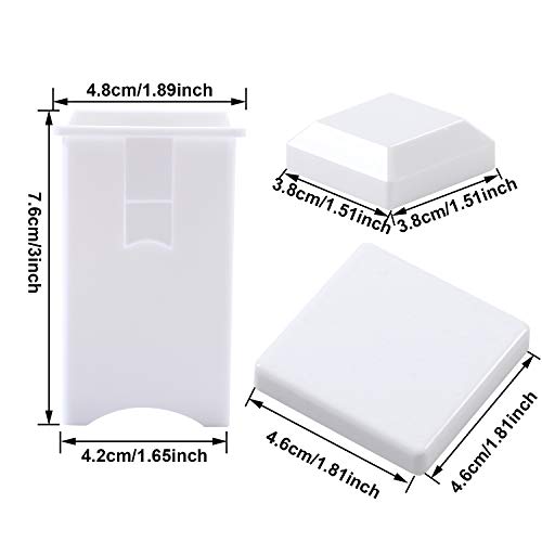 Cooraby 2 Pack Plastic Butter Spreader Corn Cob Butter Holder Spreads Butter Dispenser with Built-in Cover