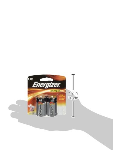 Energizer Max C Batteries, Premium Alkaline C Cell Batteries (2 Battery Count)