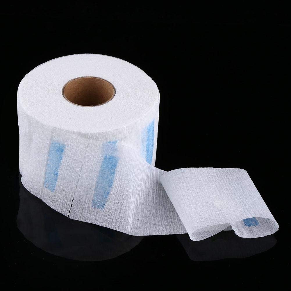 5 Set Pro Disposable Neck Paper Strips, Barber Salon Stretchable Neck Covering Paper Rolls Hair Cutting Accessory Hairdressing Hairstyles Tools