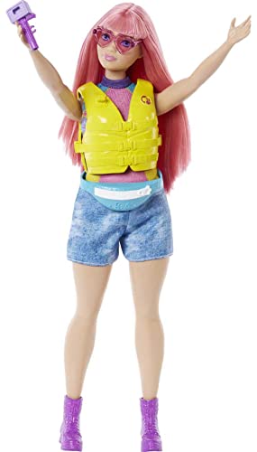 Barbie It Takes Two Doll & Accessories, Playset with Kayak, Puppy & Accessories, Daisy Doll with Curvy Body & Pink Hair