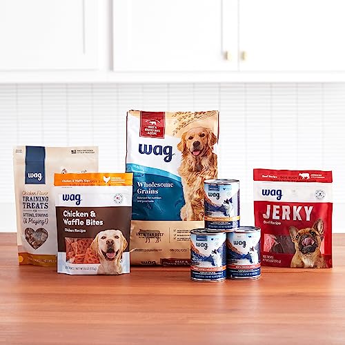 Amazon Brand β Wag Dry Dog Food, Salmon and Brown Rice, 5 lb Bag (Packaging May Vary)