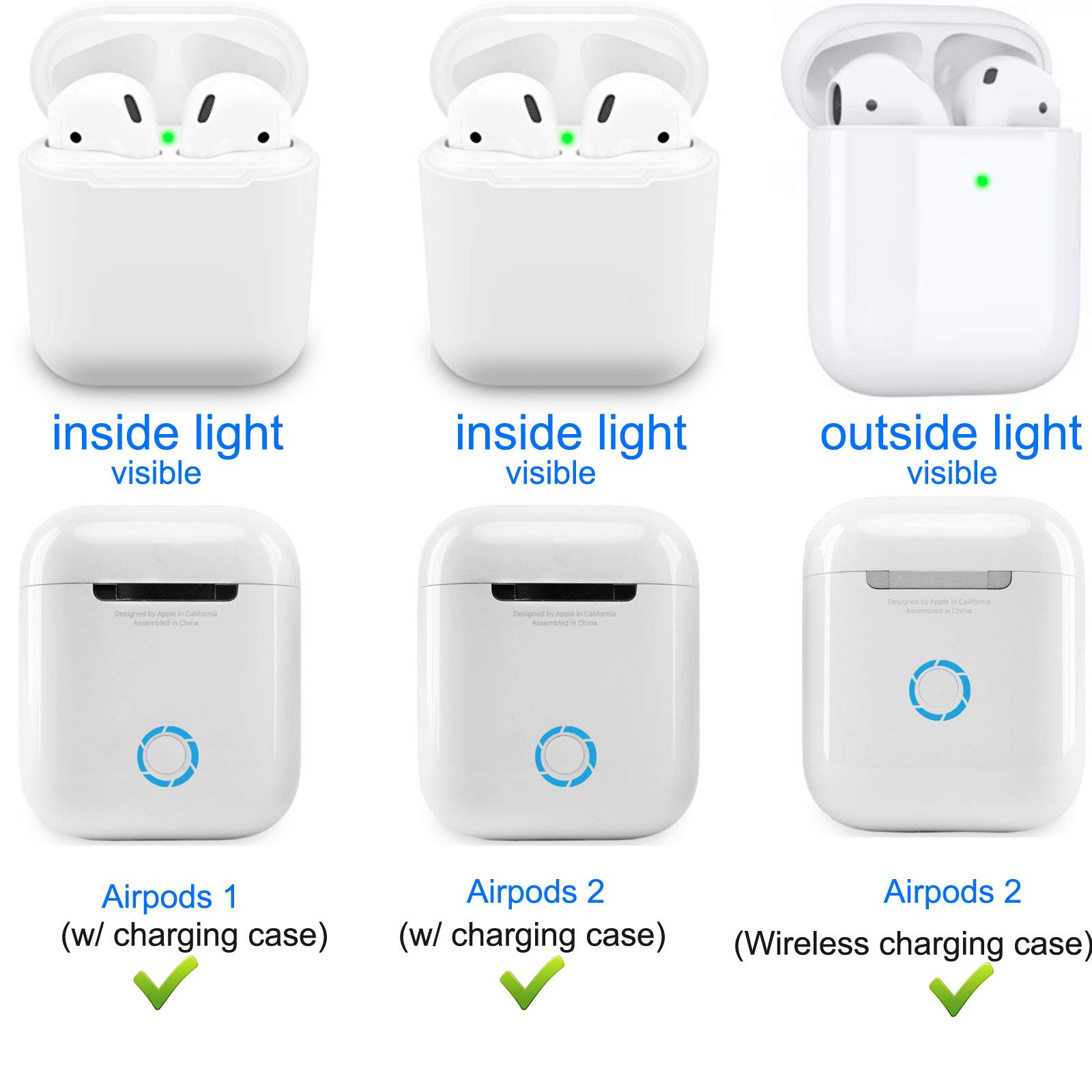 Tekcoo AirPods Case, [Front LED Visible] AirPods Accessories Cover Compatible with Apple Airpods 1 & AirPods 2 Protective PC Plastic Inner + PU Vegan Leather Pattern Skin & Keychain [Basketball]