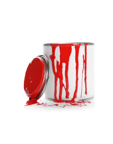 BLYSK Empty Metal Quart Paint Cans with Lids Paint Storage Containers Unlined Multipurpose for Art, Crafts DIY Free Can Open, Marker & Labels (4 White)