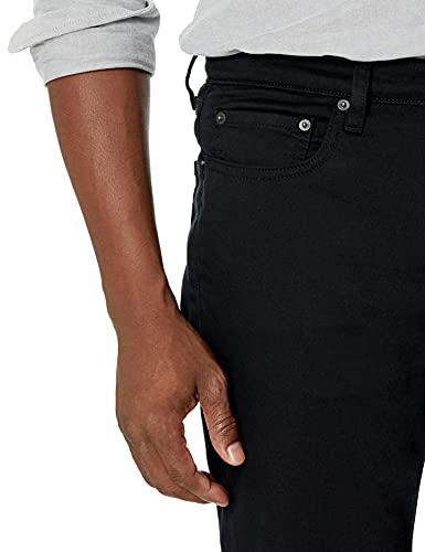 Amazon Essentials Men's Athletic-Fit Stretch Jean, Black, 38W x 32L