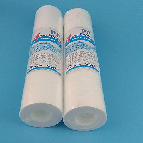 4PCS Replacement Water Filters PPF PP Cotton Filter Water Filter Water Purifier 10 Inch 1 Micron Sediment Water Filter Cartridge System Reverse Osmosis