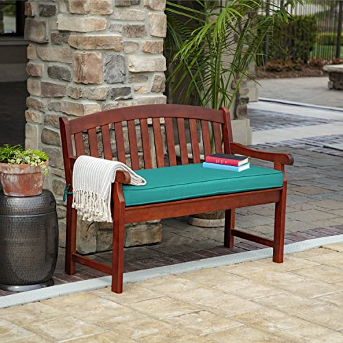 Arden Selections Outdoor Bench Cushion 18 x 46, Surf Teal
