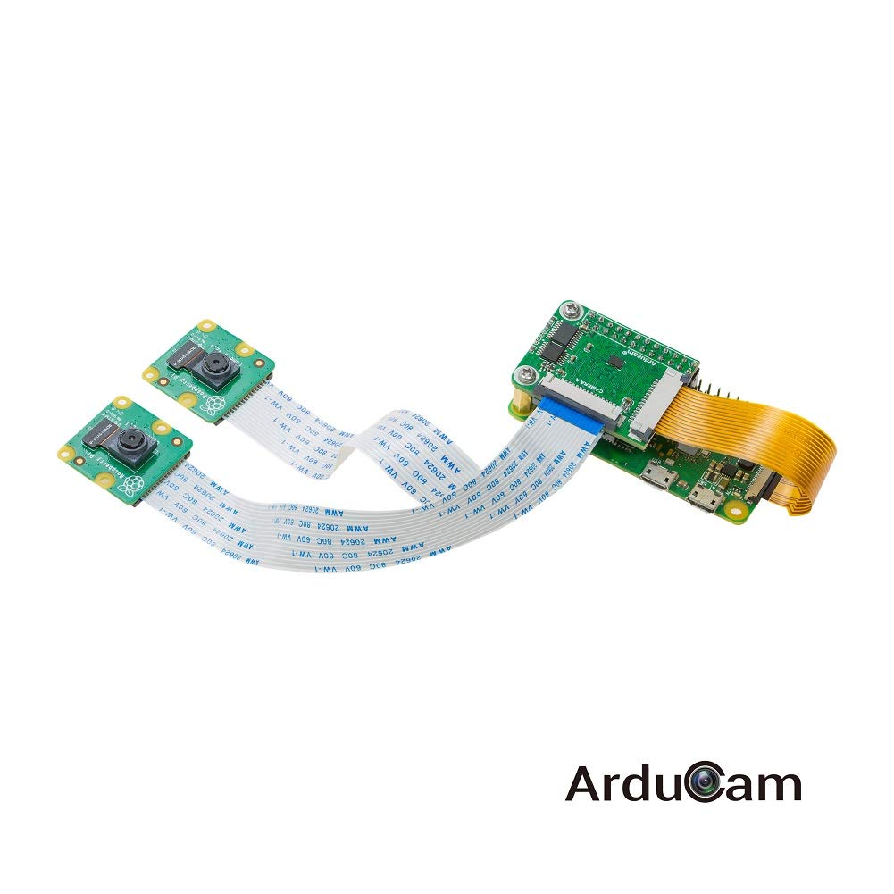 Arducam Multi Camera Adapter Doubleplexer Stereo Module V2 for Raspberry Pi Zero, Pi 3/3 b+, 4b