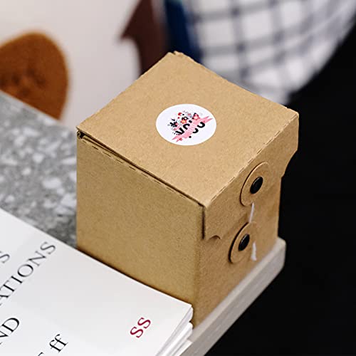 Thank You Stickers Small Business - 4 Rolls 2000 Pieces Thank You for Supporting My Small Business Stickers Labels for Envelopes, Bubble Mailers and Gift Bags Packaging, 1 Inch,500 Pieces Each Roll