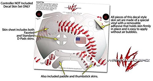 Baseball - WraptorSkinz Decal Style Vinyl Skin Wrap compatible with XBOX One ELITE Wireless Controller (CONTROLLER NOT INCLUDED)