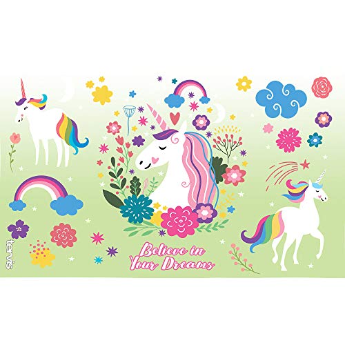 Tervis Believe In Dreams Unicorn Made in USA Double Walled Insulated Tumbler Travel Cup Keeps Drinks Cold & Hot, 10oz Wavy, Classic