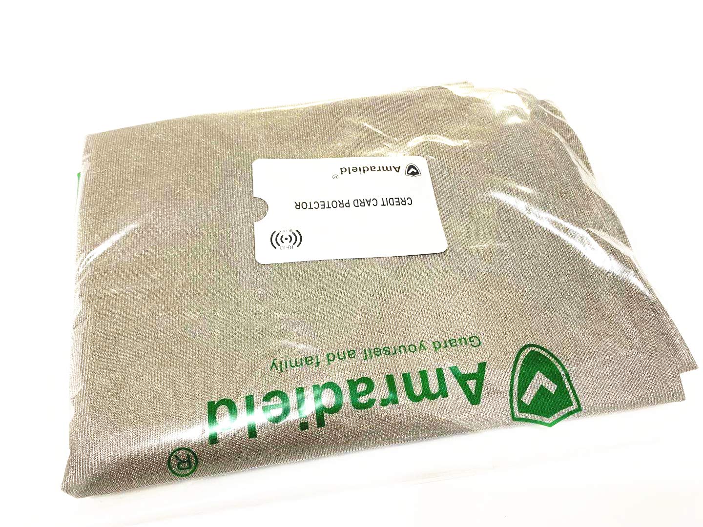 Amradield Nano Silver Fiber Microwave RF Singal Shielding Anti Radiation Conductive Stretch Fabric 20"x59" Safe to Body
