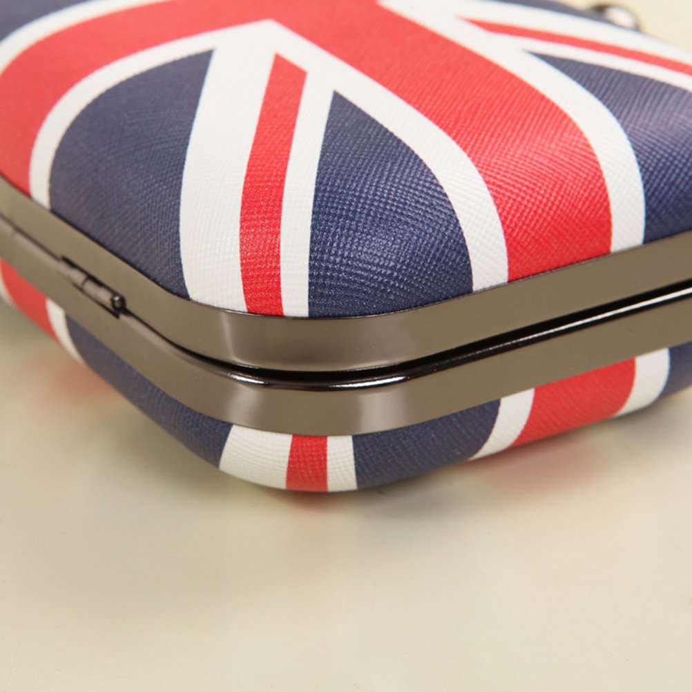BESTOYARD British Flag Woman Crossbody Shoulder Bag Chain Bag Handbag Evening Party Bag Cellphone Wallet Purse