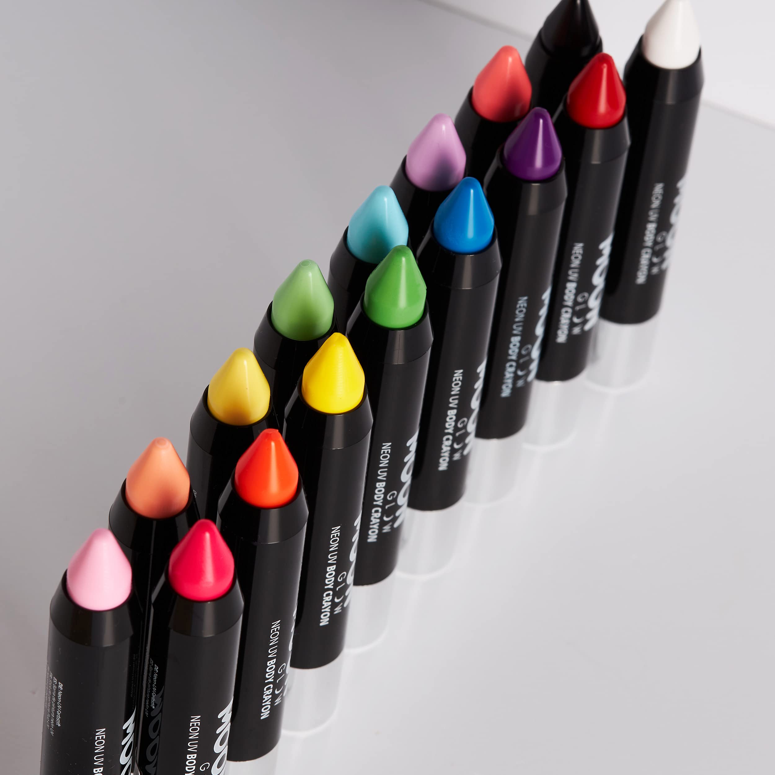 Moon Glow - Neon UV Paint Stick Body Crayon for the Face & Body – Black