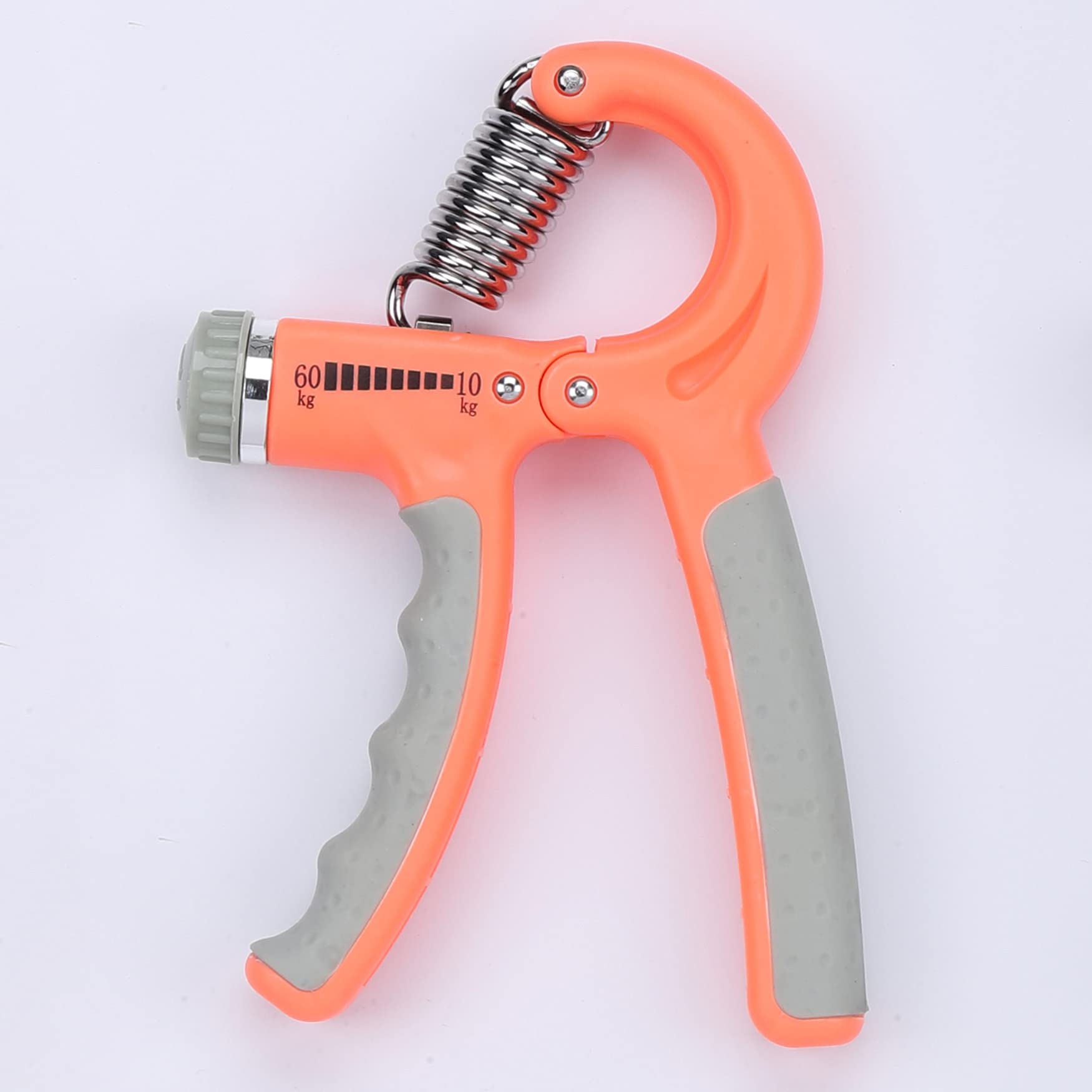 5-60Kg Adjustable Heavy Gripper Fitness Hand Exerciser Grip FatGrip Wrist Increase Strength Spring Finger Pinch Carpal Expander (Orange)