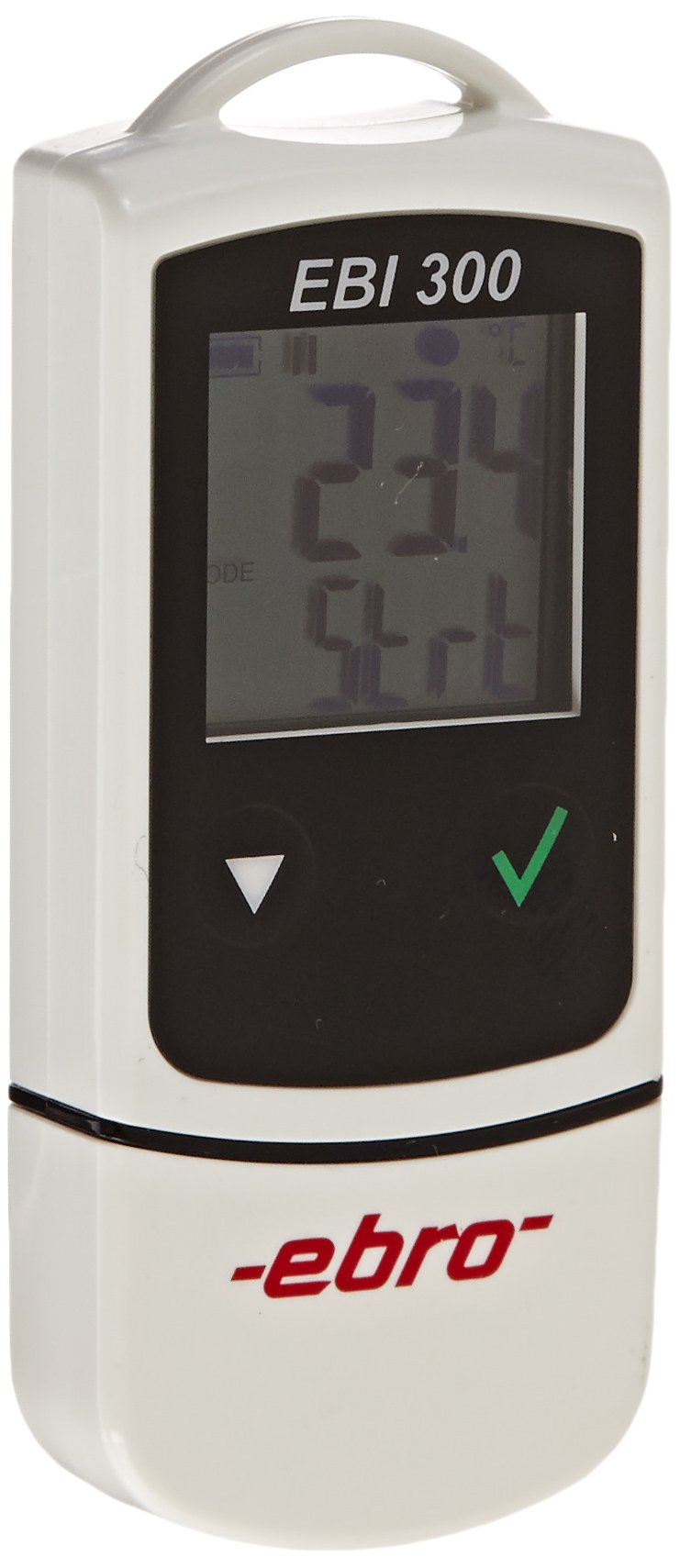 Ebro EBI 300 Polycarbonate Standard USB Data Logger with Automatic PDF Generation, -30 to +60 Degrees C Range, 0.1 Degrees C Resolution