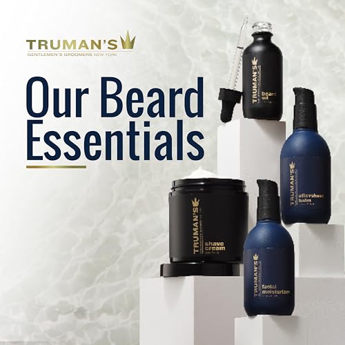 Truman's Gentlemen's Groomers - Men's Shave Cream - Ultimate Smooth Close Shave - Eliminates Razor Burn, Clogged Pores, Breakouts - Coconut and Eucalyptus Oils 6oz