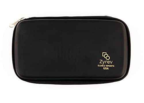 Zyrev Otoscope Ophthalmoscope Duplex Set - Multi-Function Otoscope/Opthalmoscope for Ear & Eye Examination - Includes Portable Tortoise Shell Case (Black)