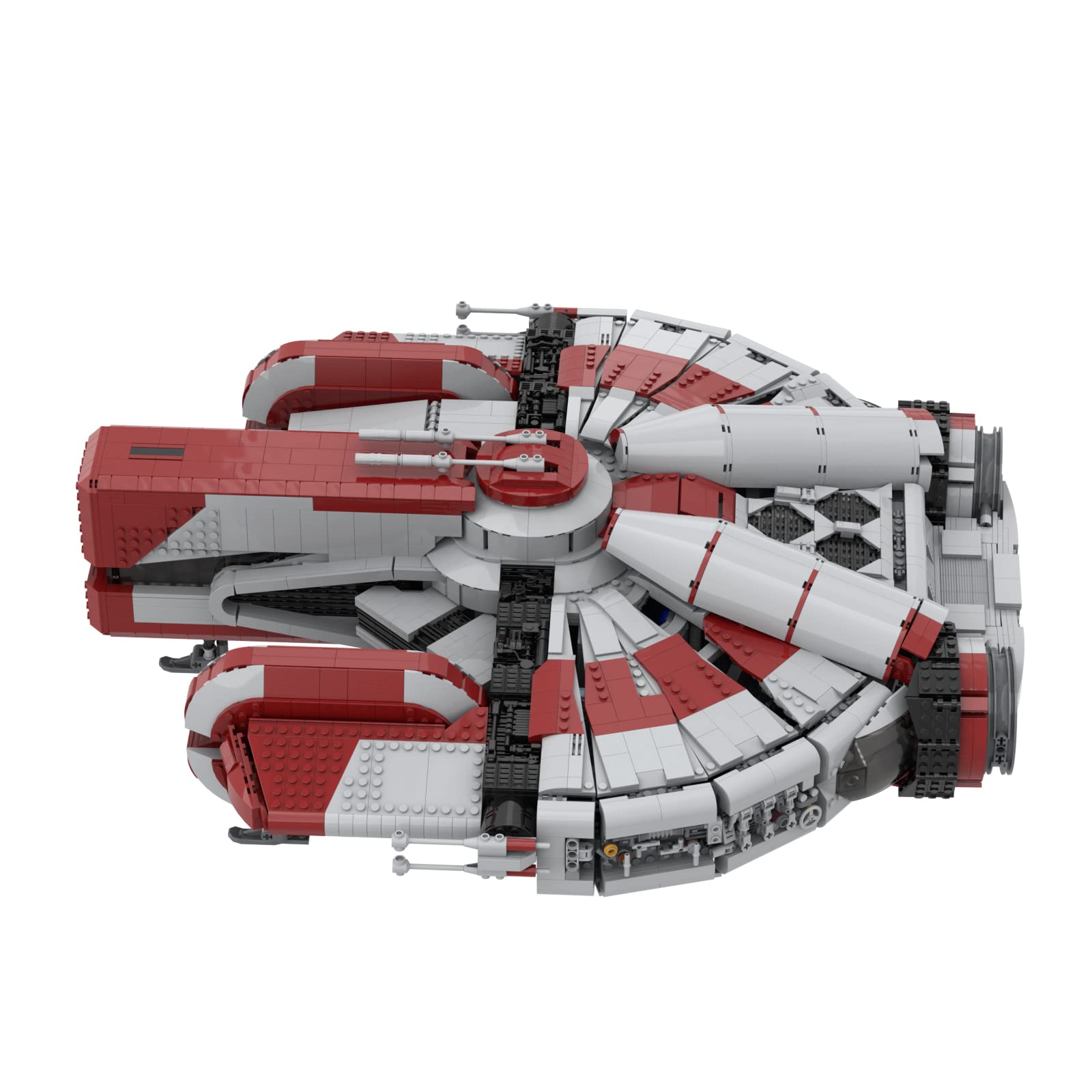 6234 Pieces Space Wars Starship Ebon Hawk Building Blocks; Galaxy Smuggler Ship Model Kit, Republic Ebon Hawk Spaceship Building Sets Construction Toys, Compatible with Lego Space War Series