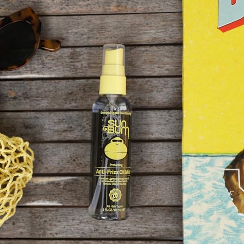 Sun Bum Protecting Anti-Frizz Oil Mist | Vegan and Cruelty Free Moisturizing Hair Protector Spray for All Hair Types | 3 oz