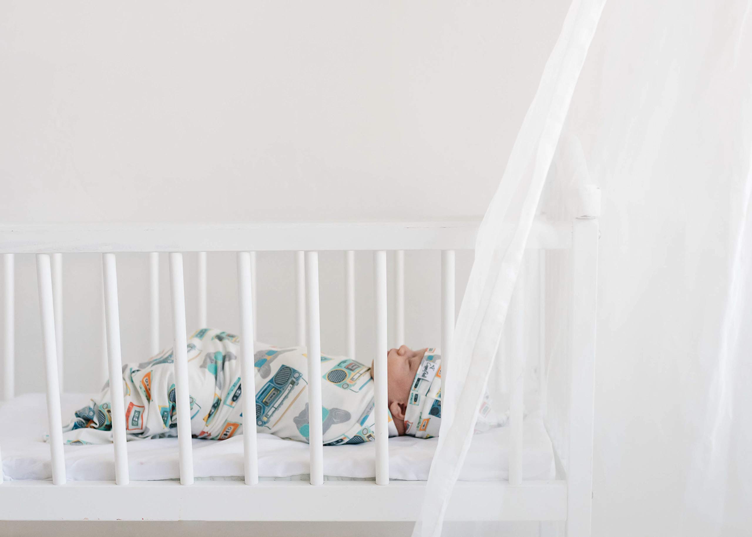 Large Premium Knit Baby Swaddle Receiving Blanket "Bruno" by Copper Pearl