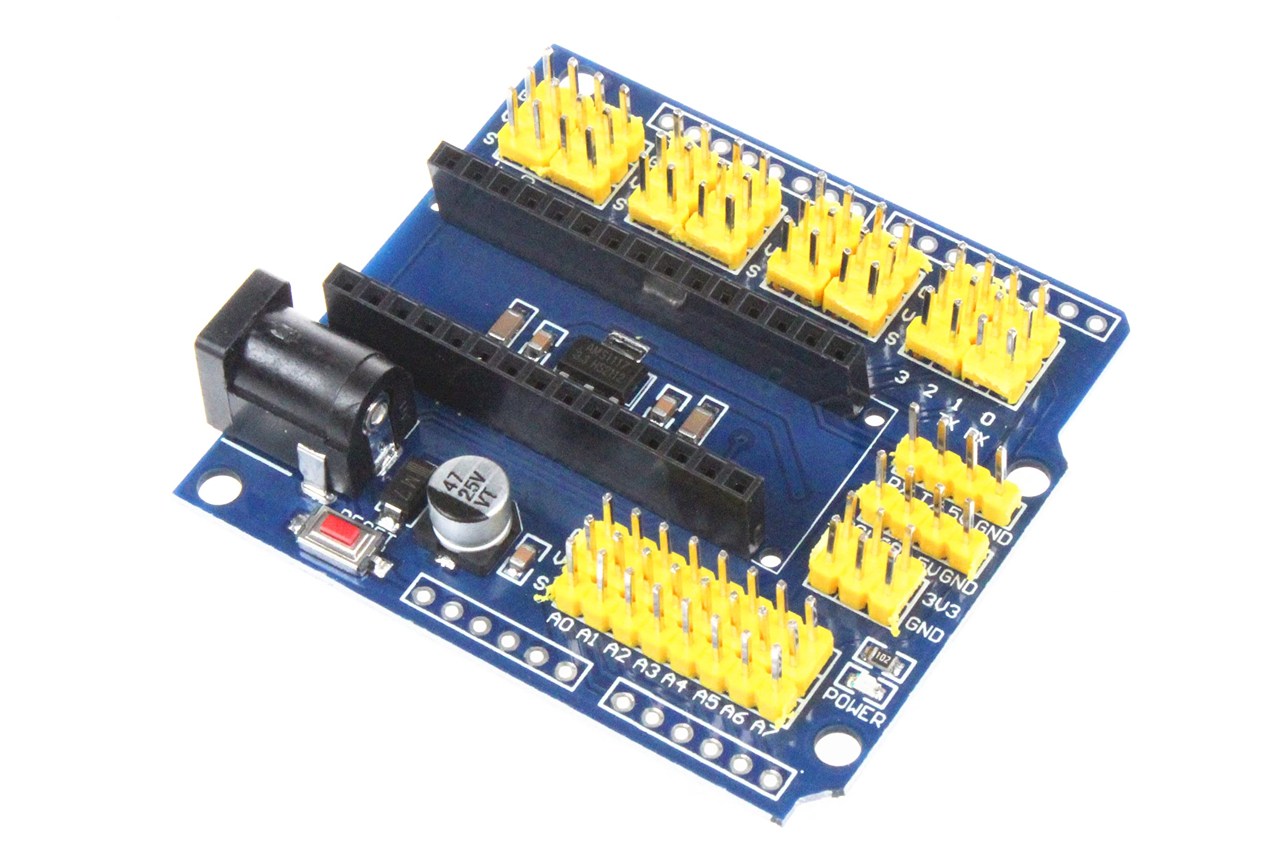 NOYITO I O Expansion Sensor Shield Module for UNO R3 Nano V3.0 Nano Pro - Color Version
