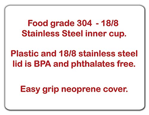 Mugzie MAX 20 Ounce Stainless Steel Travel Mug with Wetsuit Cover - Seamless Penguins