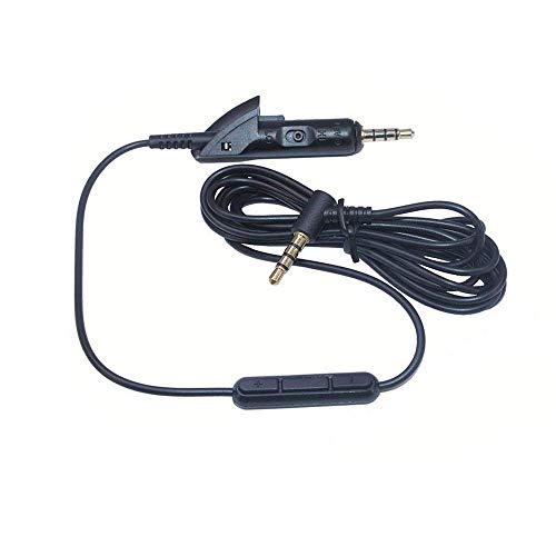 Muigiwi Replacement Audio Cable Cord Wire with Inline Mic Remote Volume Control Compatible with Bose QuietComfort 15 QC15 QC2 Headphones