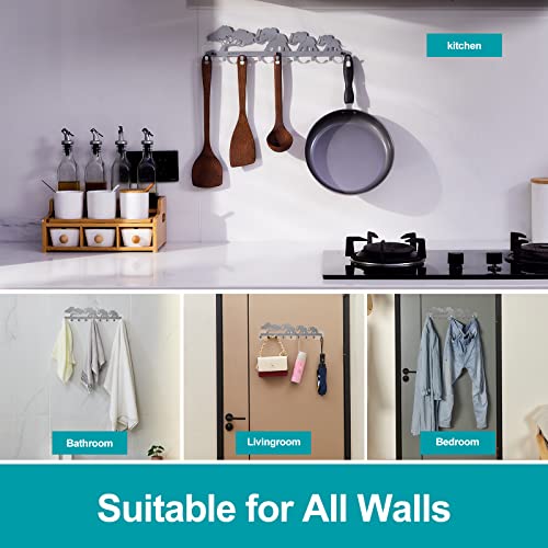 Autoly, Coat Rack Wall Mount installs The Door Hanger Hook Against The Wall, Coat Hanger Wall can Organize The Room. Coat Hooks Wall mounted9 Hooks 1 Piece,OriginalDesignwall Coat Rack。