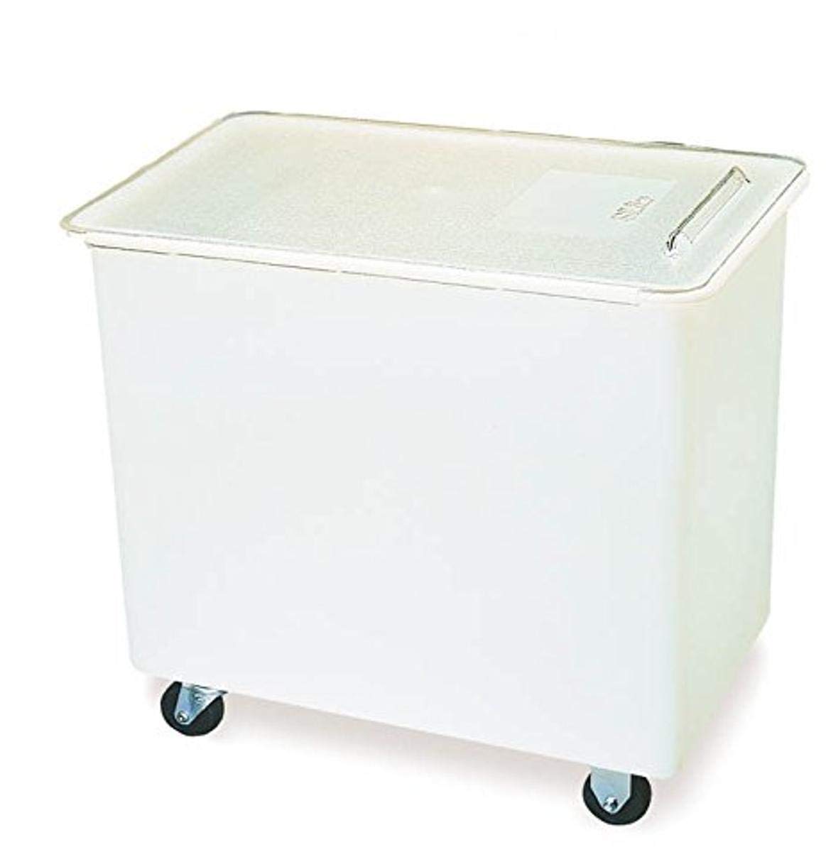 Carlisle FoodService Products BIN4402 Portable Ingredient / Food Storage Bin with Sliding Lid, 44 Gallon, White