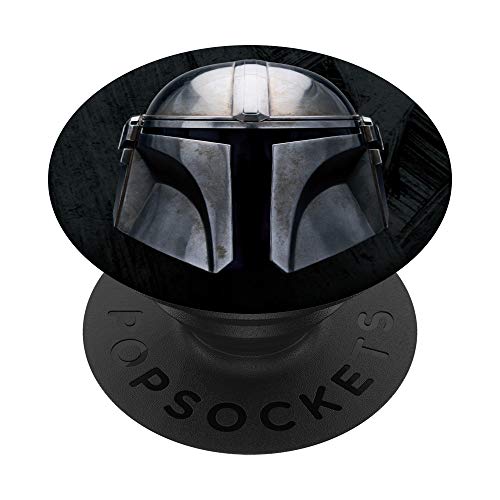 Star Wars The Mandalorian Bounty Hunter Metal Helmet PopSockets PopGrip: Swappable Grip for Phones & Tablets