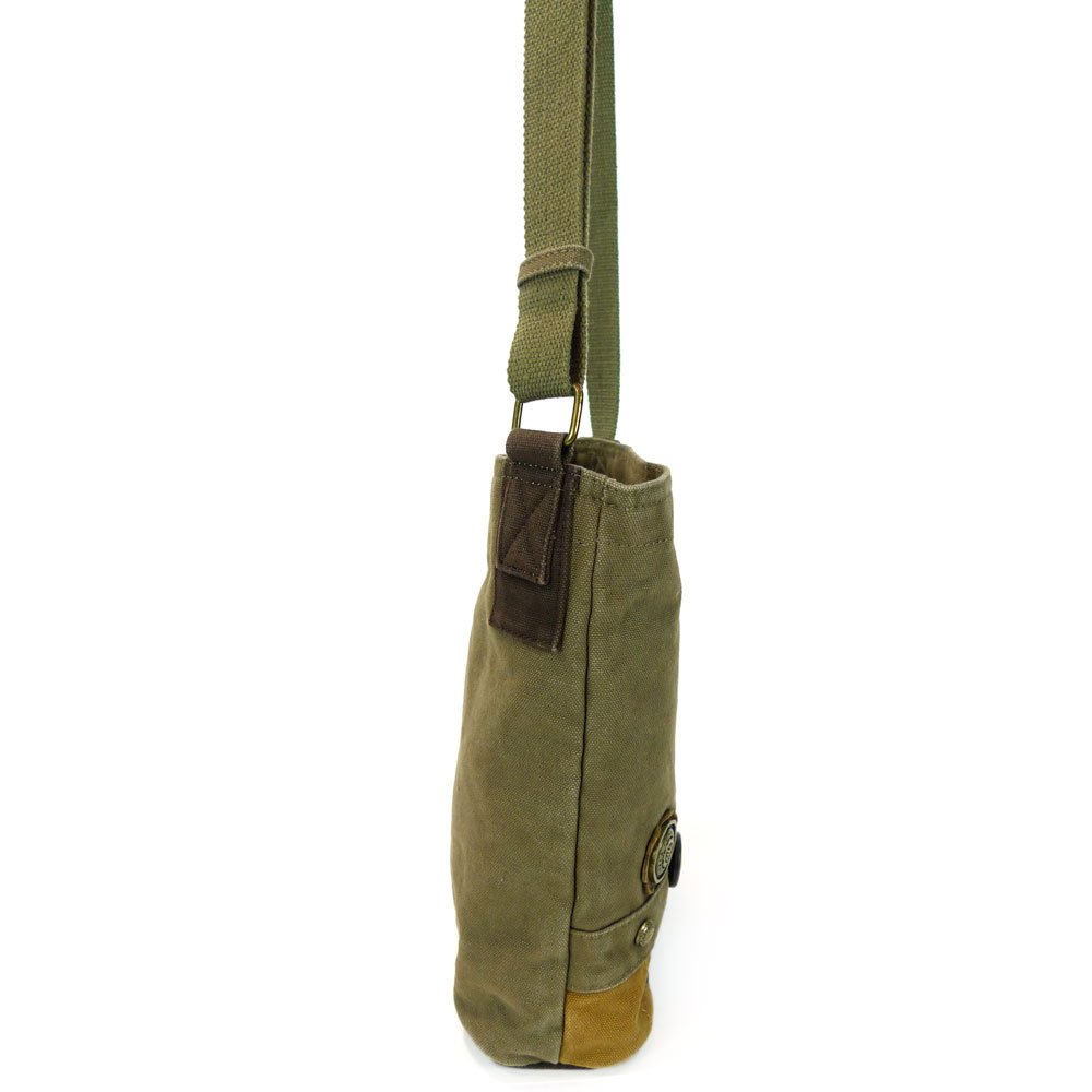 Chala Handbag Patch Crossbody HORSE Dark Olive Green Bag Canvas