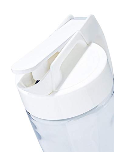 Lustroware Easy Care One-touch Airtight Pitcher 2.2QT (71oz) for Hot or Cold Liquids | High Heat Resistant, Leak Proof & Space Saving | Made in Japan