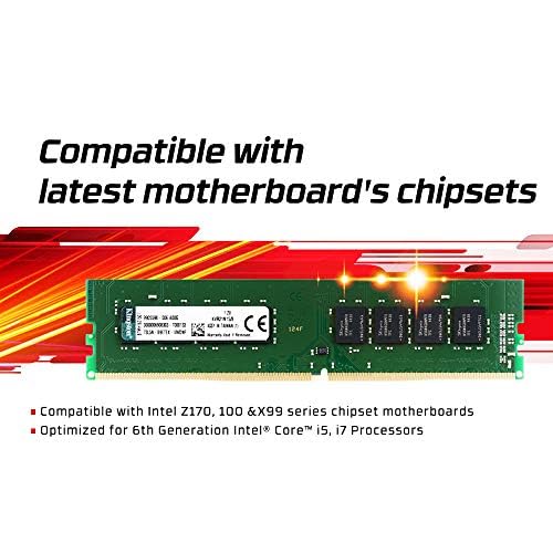 Kingston Technology KVR26N19D8/16 ValueRAM - DDR4-16 GB - DIMM 288-pin - 2666 MHz / PC4-21300 - CL19-1.2 V - unbuffered - Non-ECC