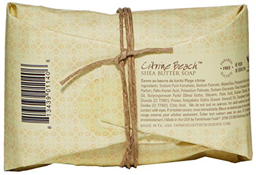 FarmHouse Fresh Citrine Beach Shea Butter Soap, Coconut Lime, 5.25 oz